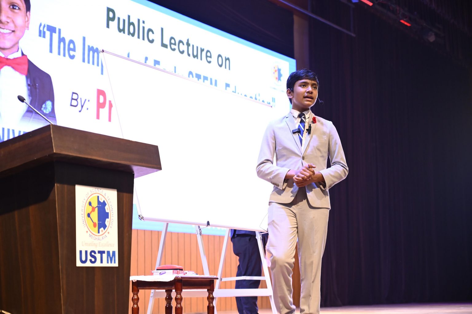 World’s Youngest Prof Suborno Isaac Bari Addresses Students at USTM - USTM